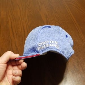 Marvel | Accessories | Captain America Snapback Hat Embriodered Shield ...